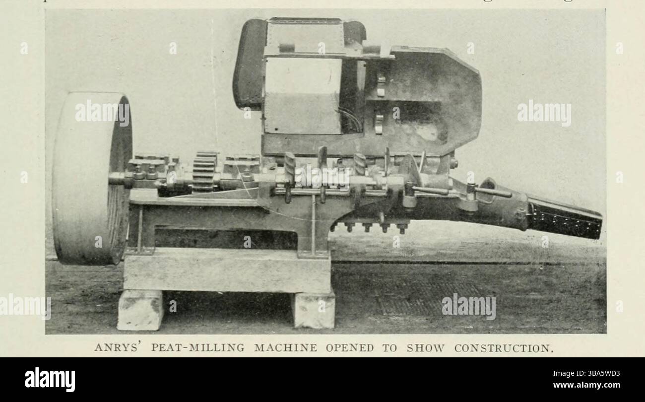 ANRYS' PEAT-MILLING MACHINE OPENED TO SHOW CONSTRUCTION. from the ...