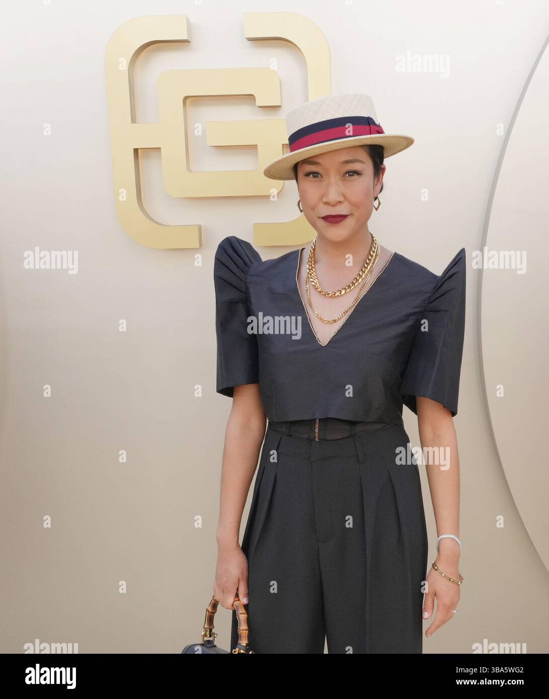 Los Angeles, USA. 10th May, 2025. Shelby Rabara arrives at the Gold ...