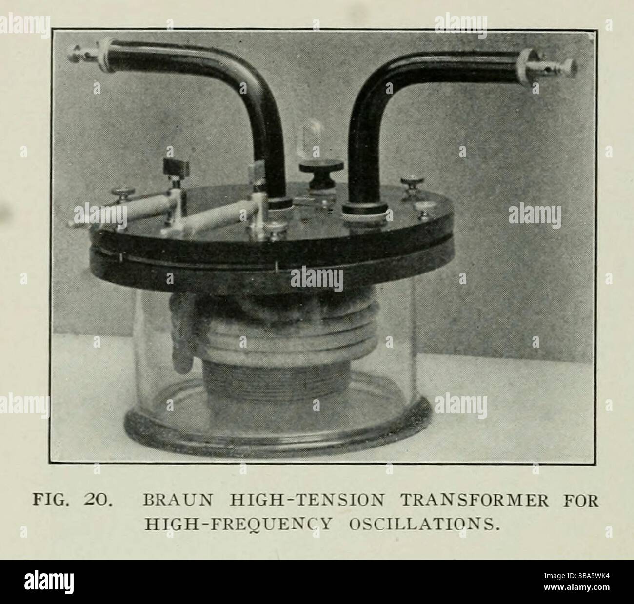 BRAUN HIGH-TENSION TRANSFORMER FOR HIGH-FREQUENCY OSCILLATIONS from the ...