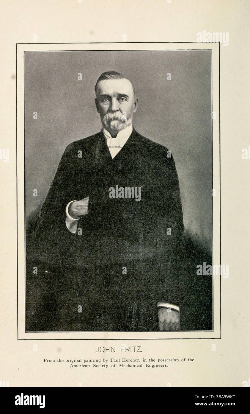Portrait of JOHN FRITZ. From the original painting by Paul Hercher, in ...