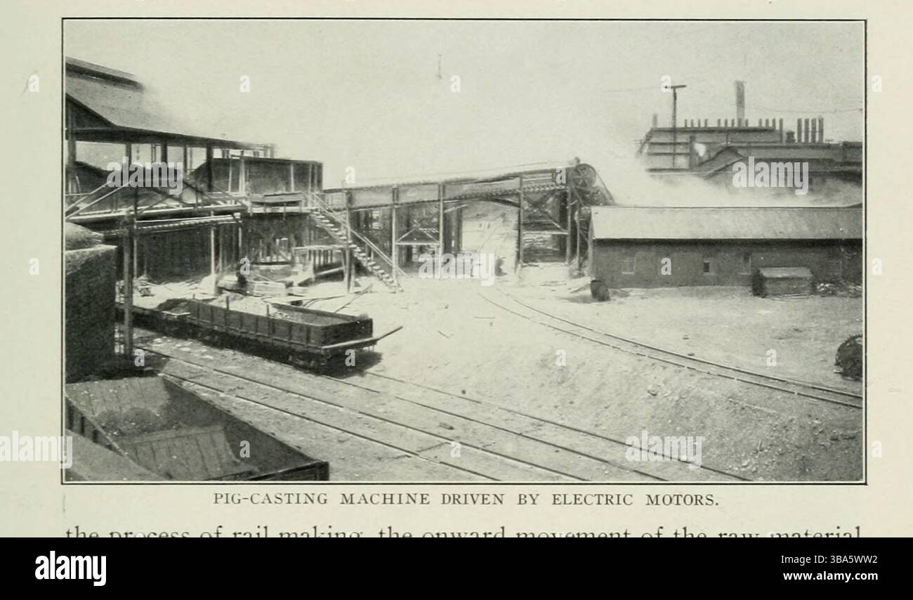 PIG-CASTING MACHINE DRIVEN BY ELECTRIC MOTORS from the Article ...