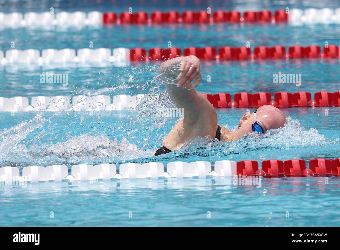 Leah Hayes swims in the Women’s 400 meter IM preliminaries and finished ...