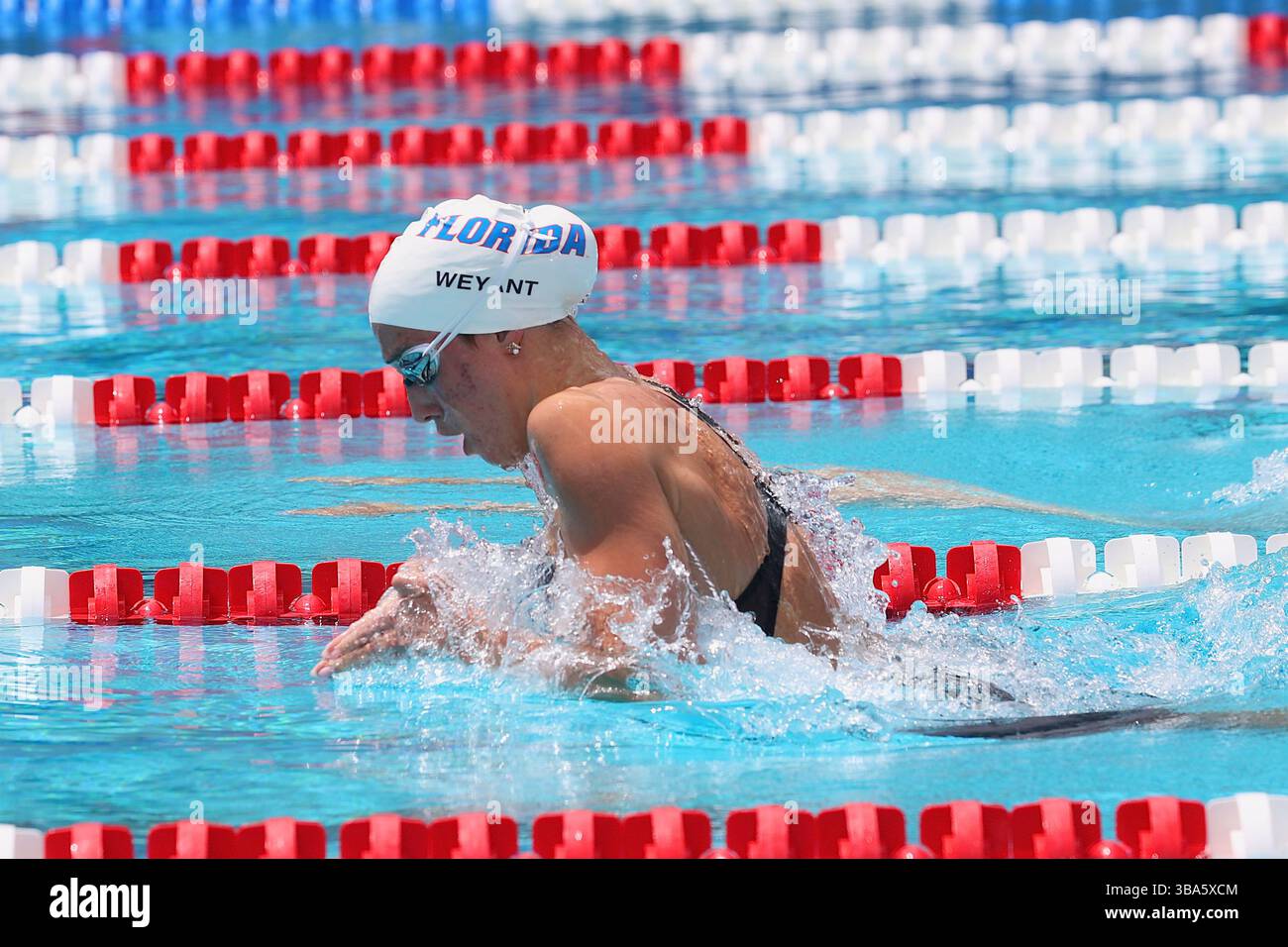 Emma Weyant swims in the Women’s 400 meter IM preliminaries and won in ...
