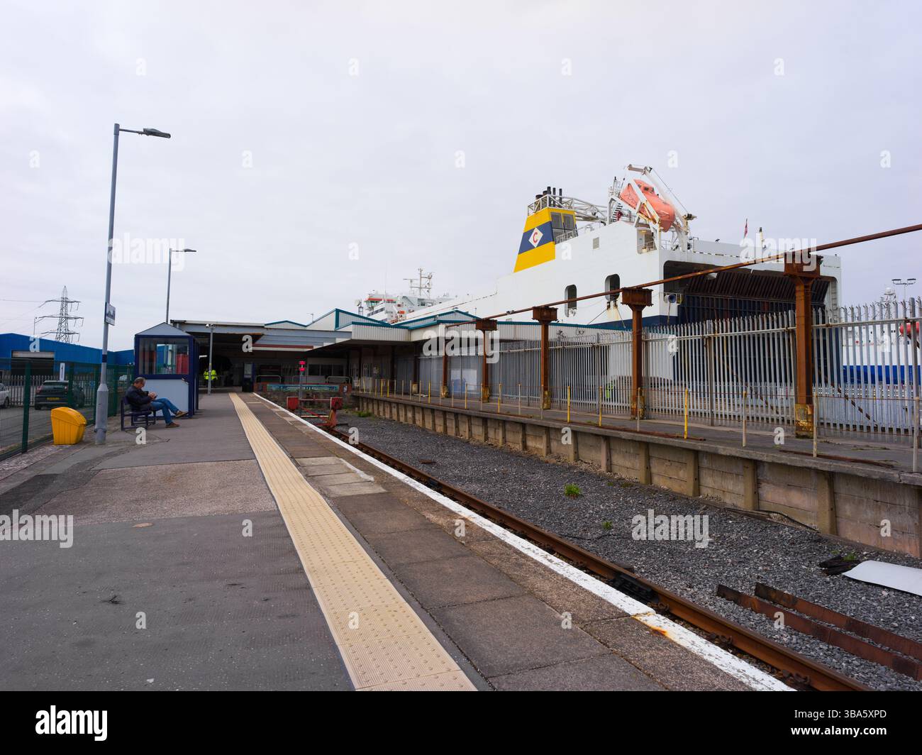 Heysham, United Kingdom, 31st March 2025, Heysham Port Railway Station ...