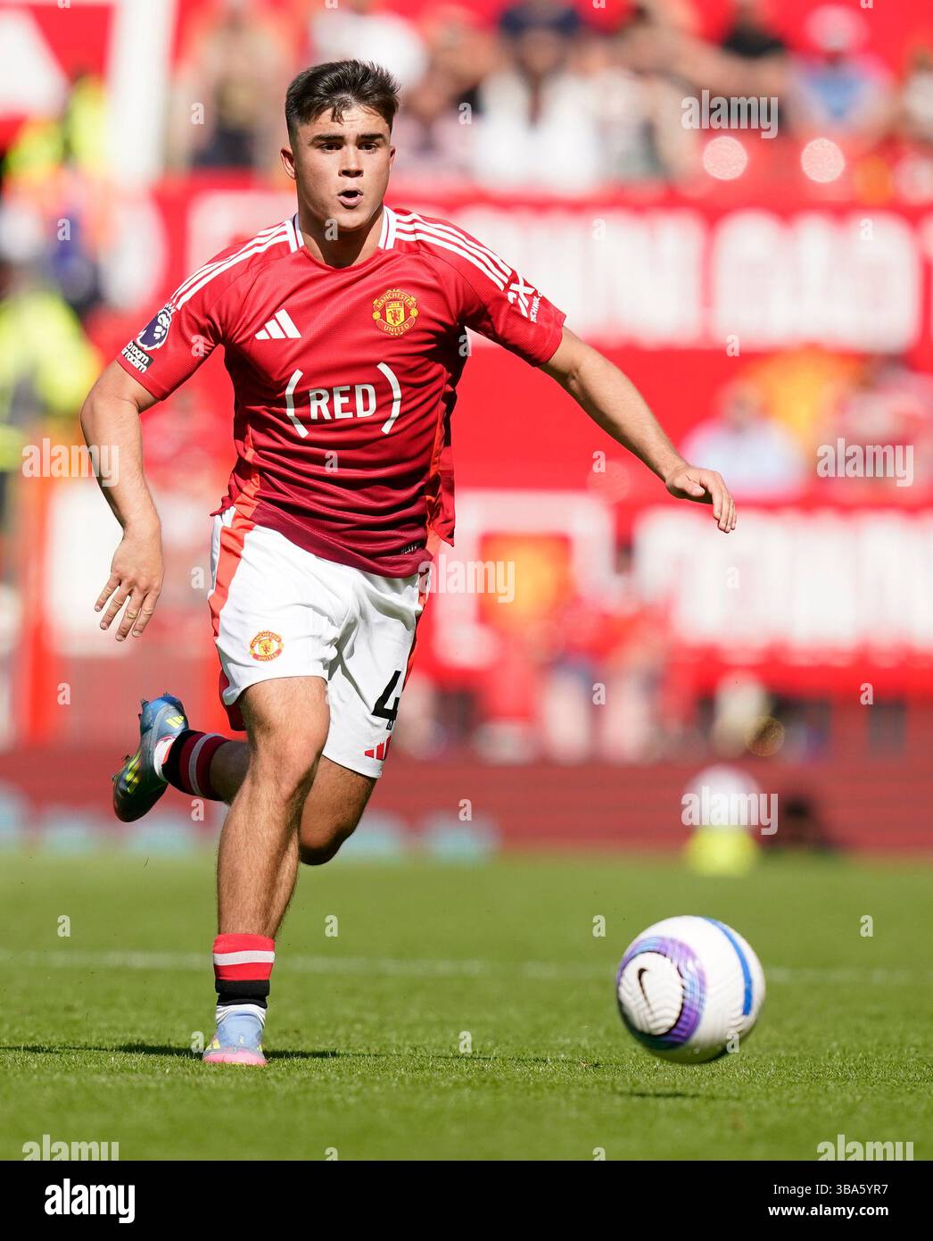 Manchester, UK. 11th May, 2025. Harry Amass of Manchester United during ...