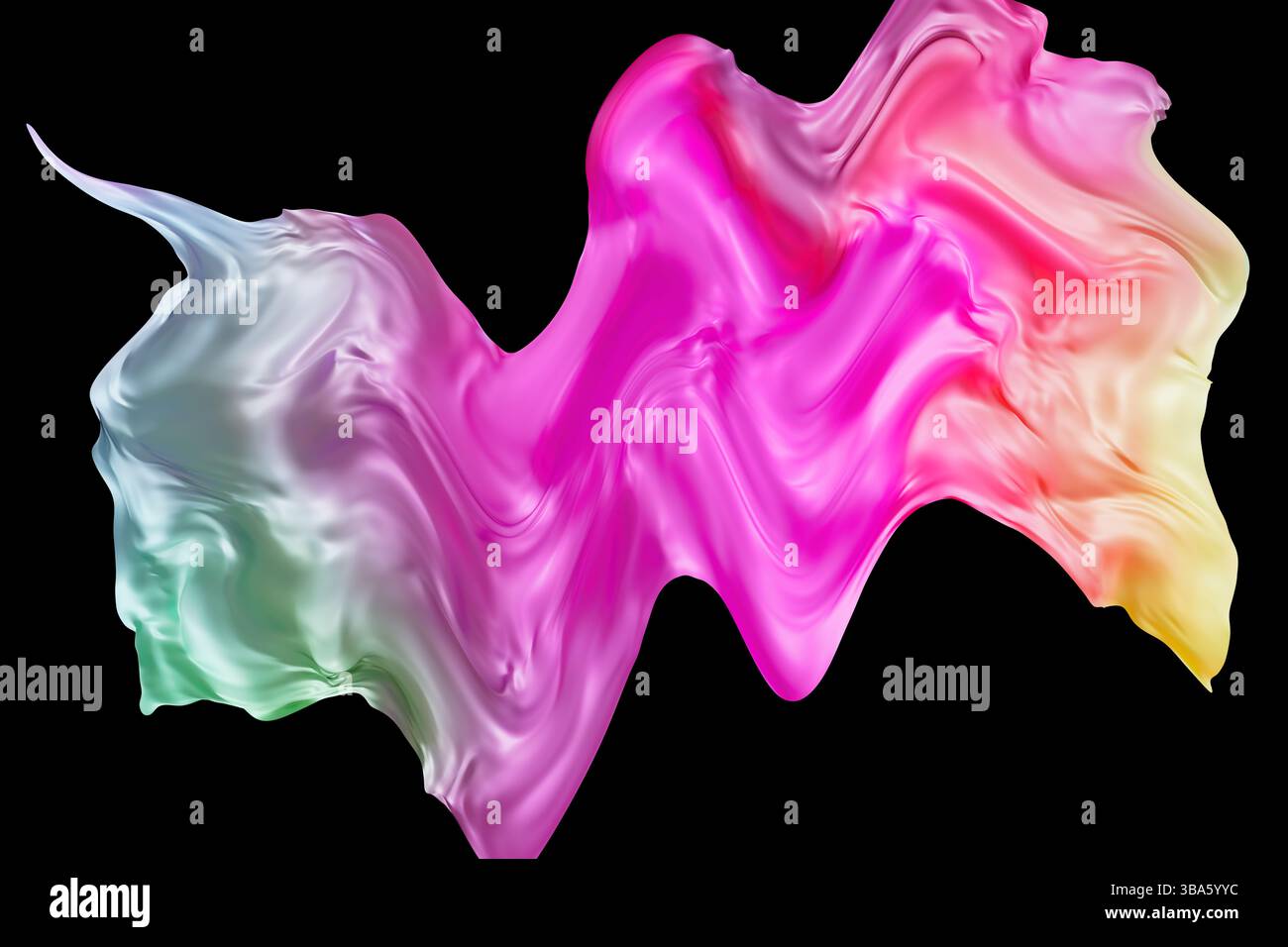 Colorful, flowing shapes create a dynamic and engaging composition ...