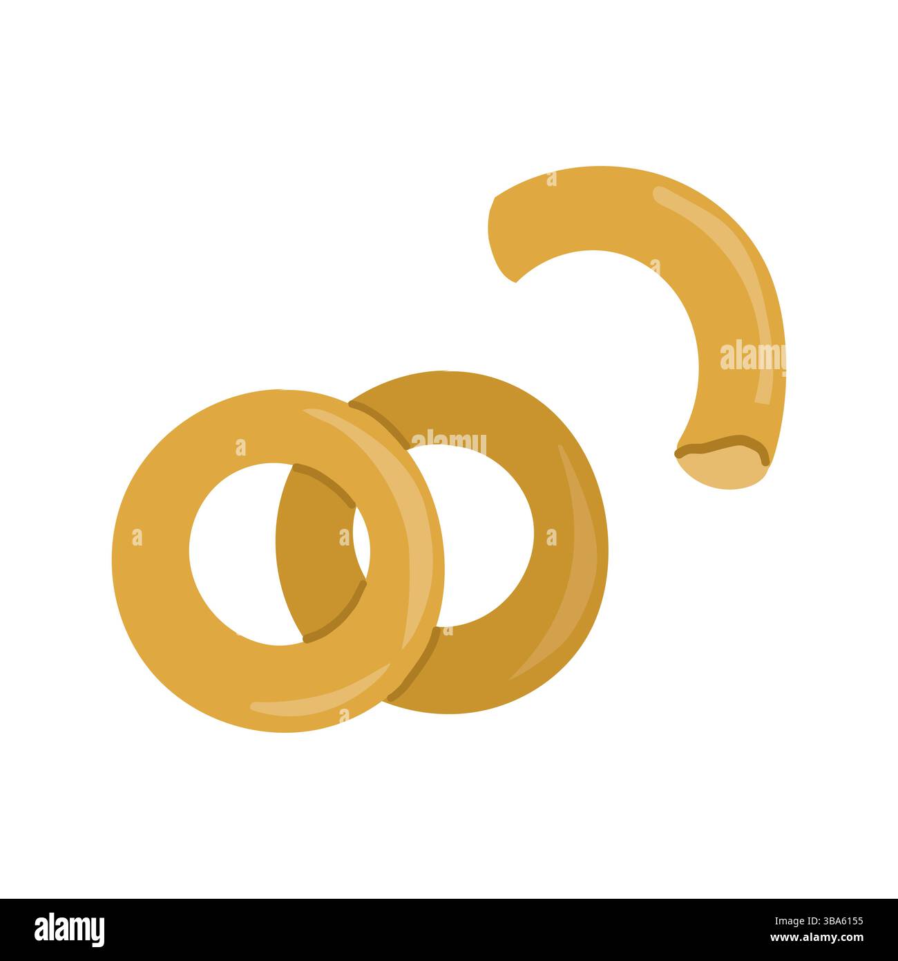 Round Bagels and a Half, Flat Vector Bakery Illustration Stock Vector Image & Art - Alamy