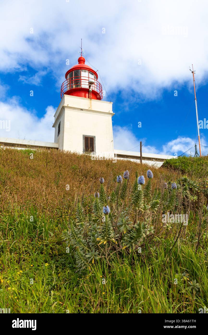 Lighthouse at Ponto do Pargo, Island of Madeira, Portugal Stock Photo ...