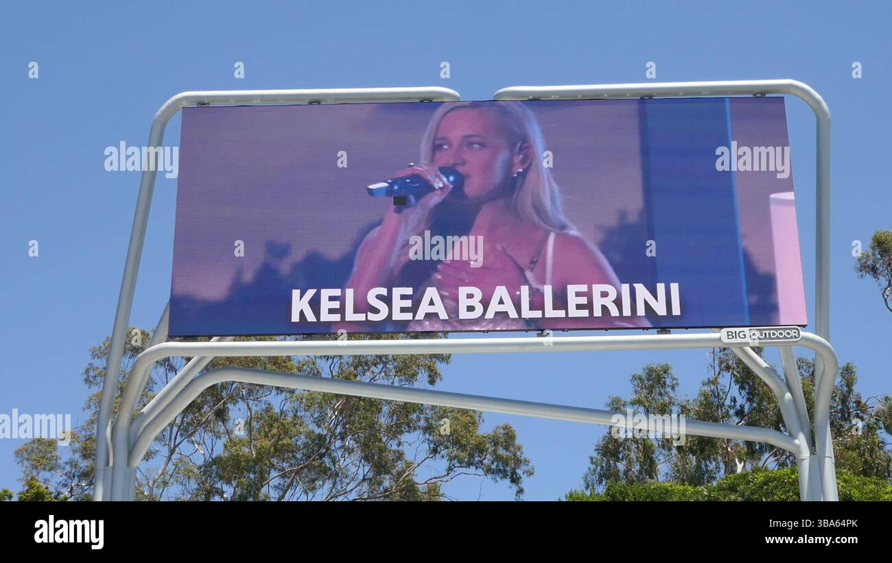 Los Angeles, California, USA 10th May 2025 Kelsea Ballerini ACM Billboard on Sunset Blvd on May ...