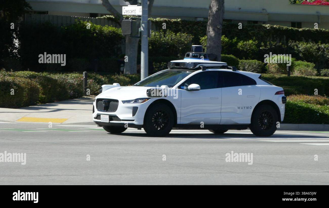 Los Angeles, California, USA 10th May 2025 Waymo Driverless Car on May ...