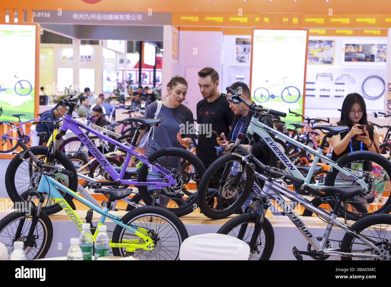 The 33rd China International Bicycle Fair is held in Shanghai, China, 6 ...