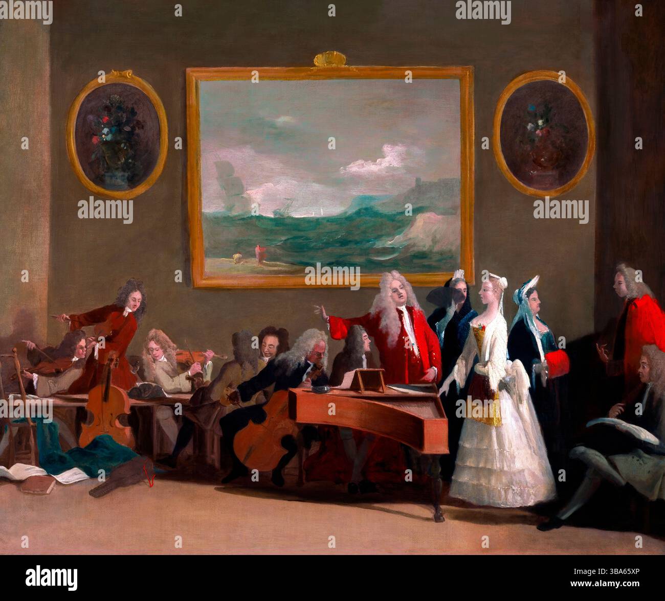 Rehearsal of an Opera (c.1709) by Marco Ricci – baroque theatrical ...