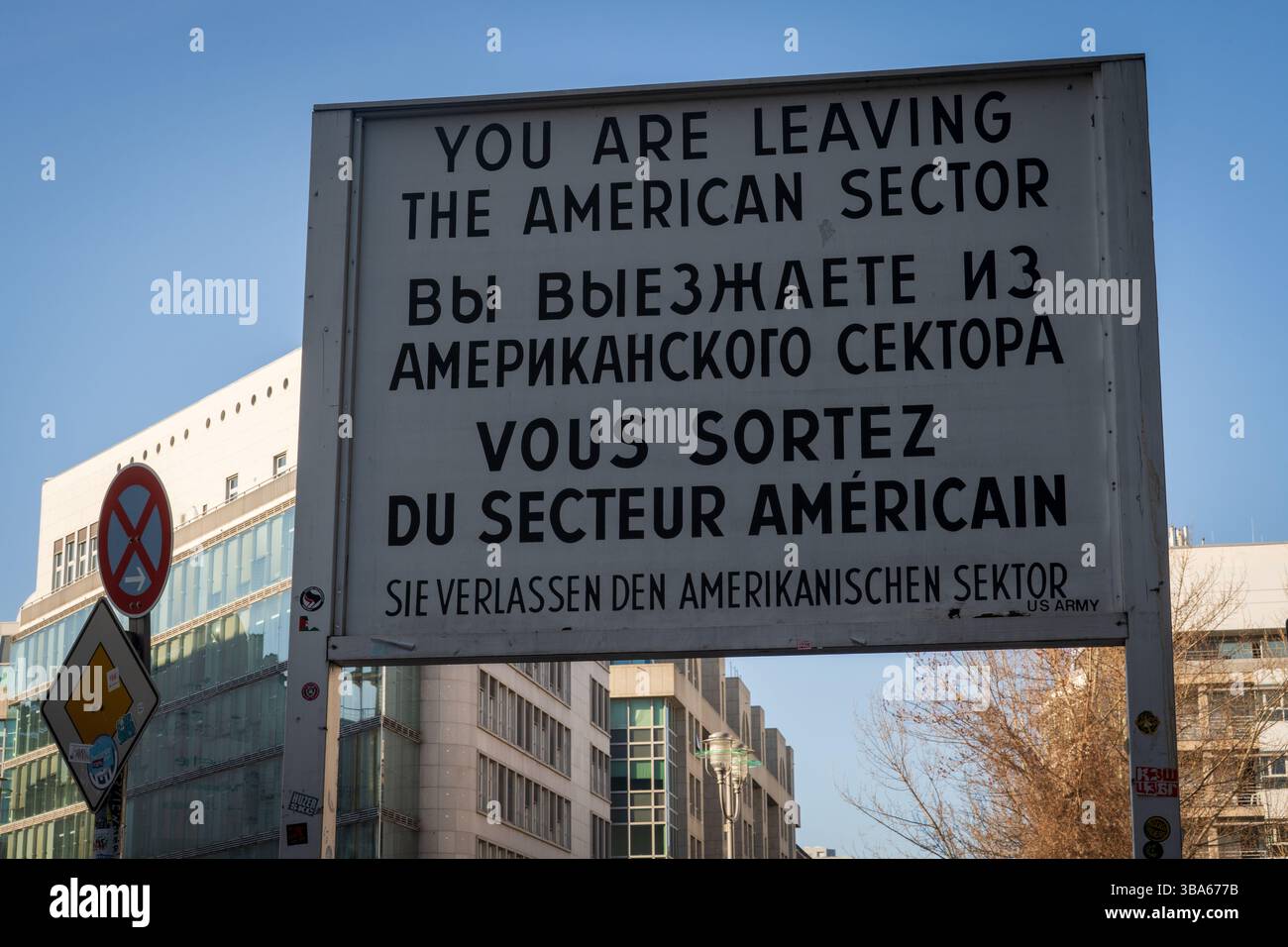 The Checkpoint Charlie in Berlin, Historic Cold War Border Crossing ...