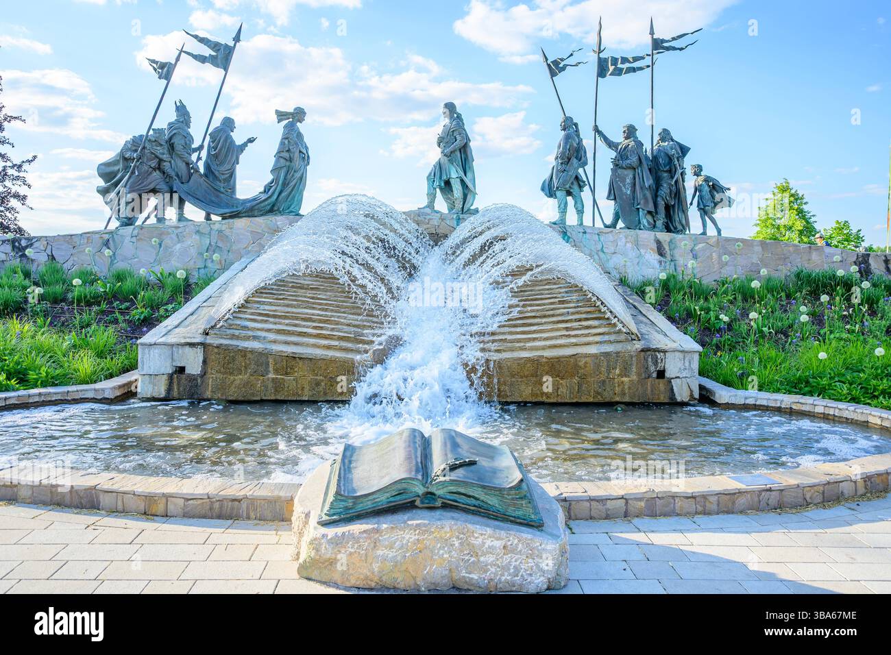 tulln, austria, 09 may 2025, place nibelungenplatz near city hall ...