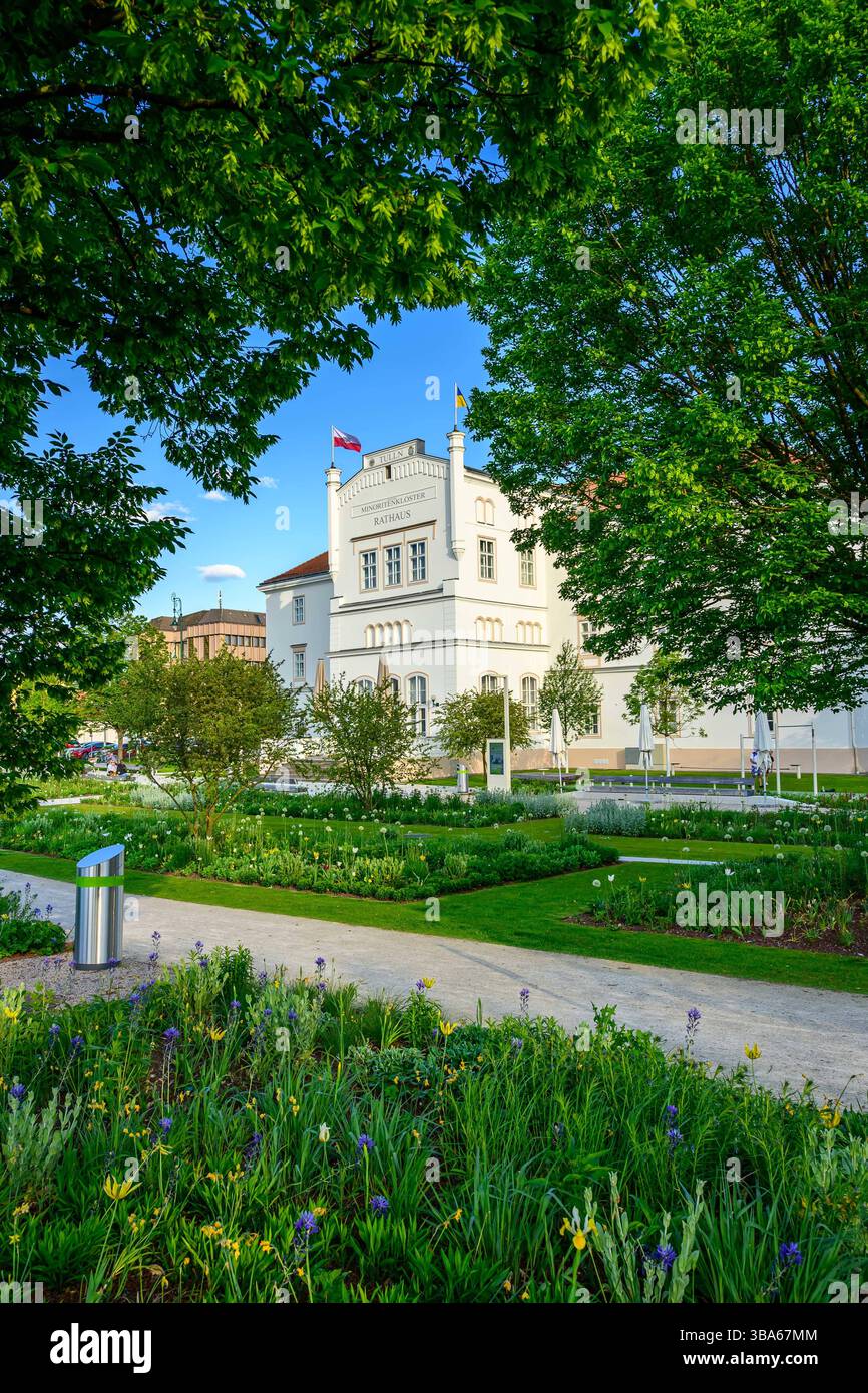 tulln, austria, 09 may 2025, place nibelungenplatz near city hall ...