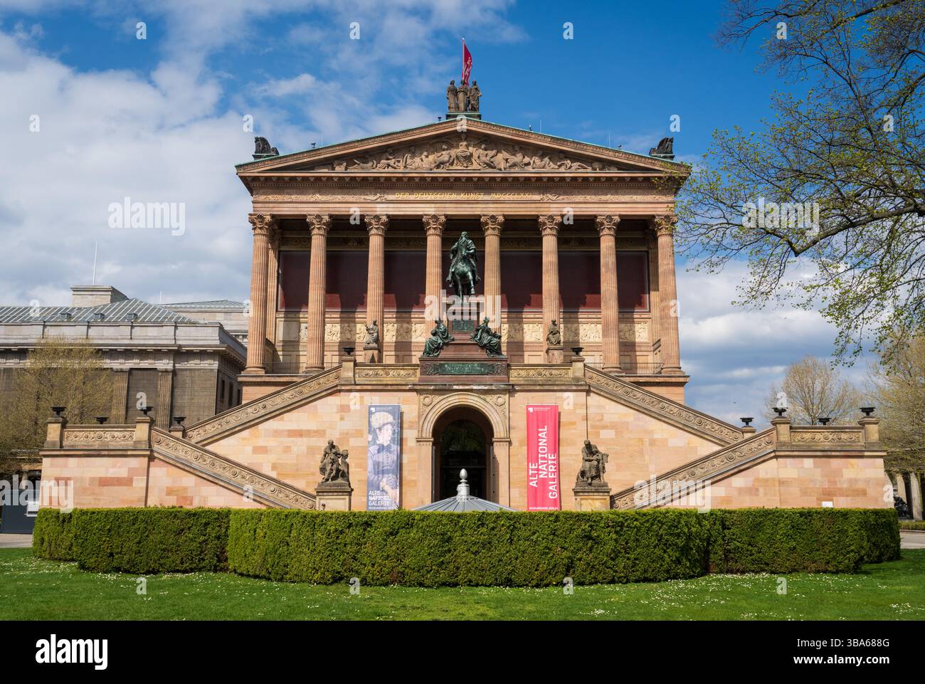 The Old National Gallery in Berlin, Neoclassical Art Museum on Museum ...