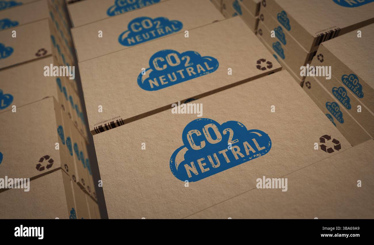 Co2 neutral box production line hi-res stock photography and images - Alamy