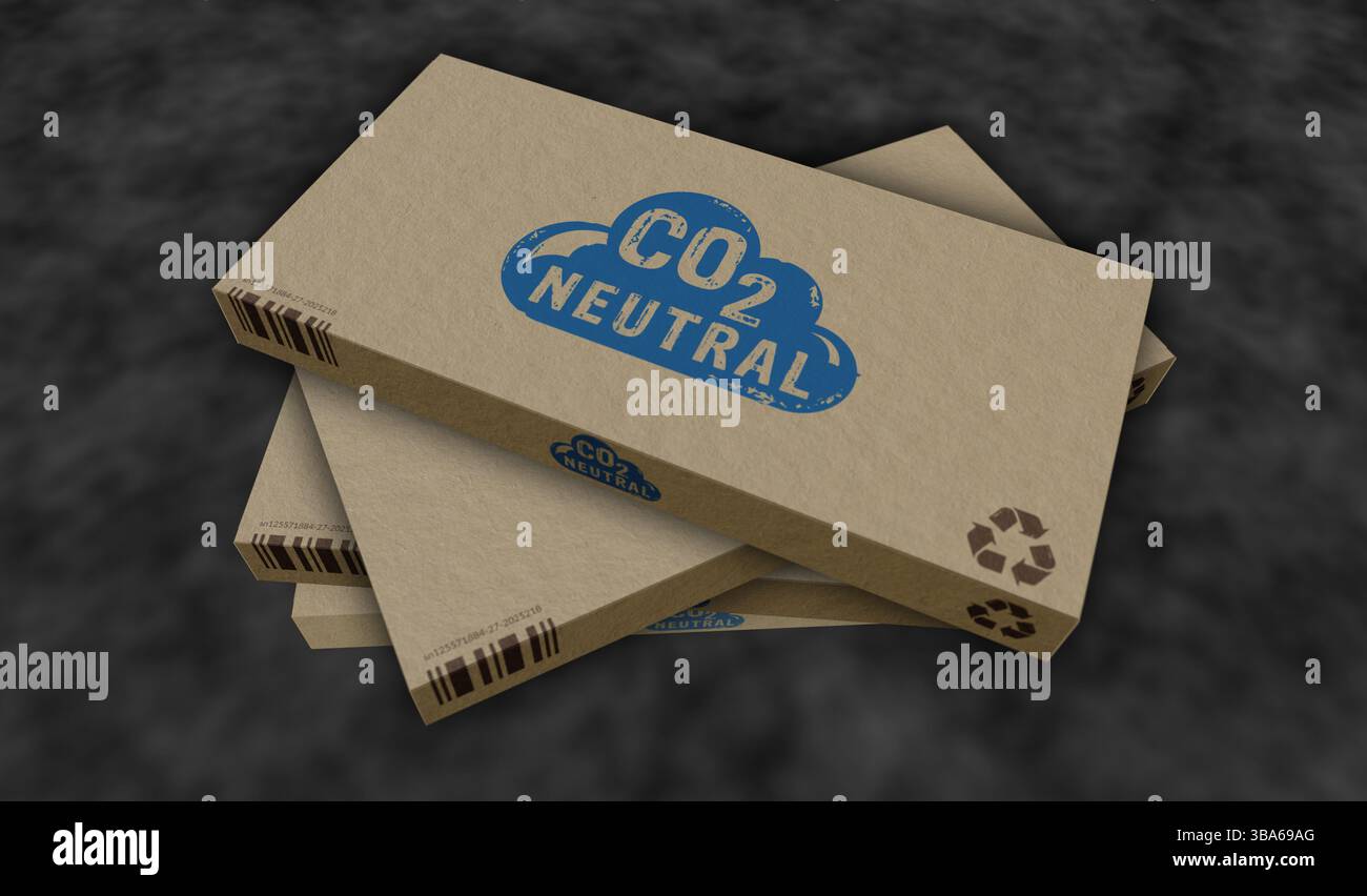 Co2 neutral box production line hi-res stock photography and images - Alamy