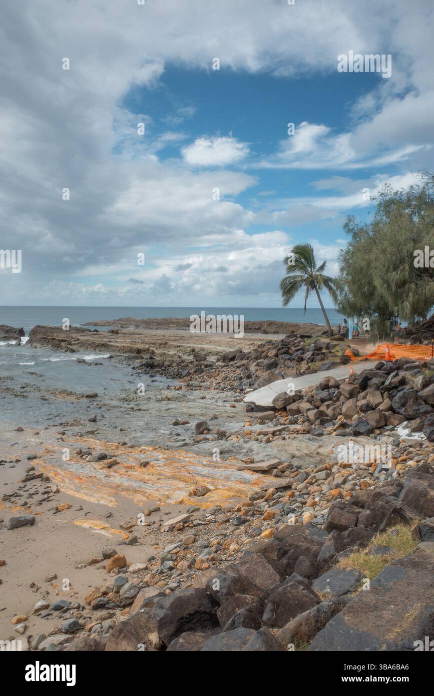 Coastal Erosion and Storm Damage at Snapper Rocks after Cyclone Stock ...