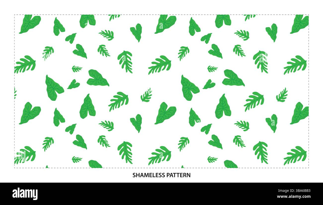 Lush Green Tropical Leaf Seamless Pattern for Vibrant Textile and Decor ...