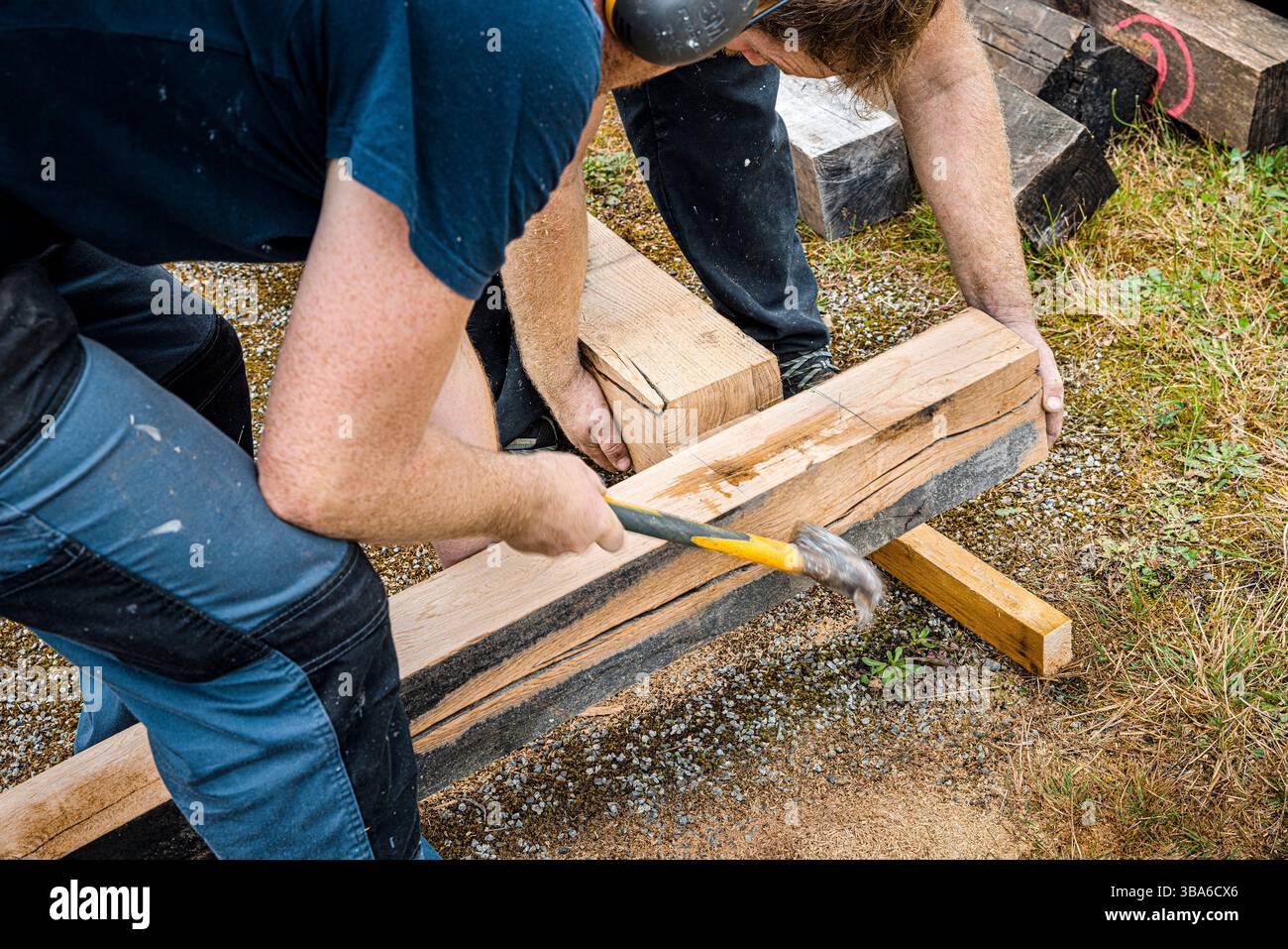 The carpenter designs, manufactures and installs wooden frameworks ...