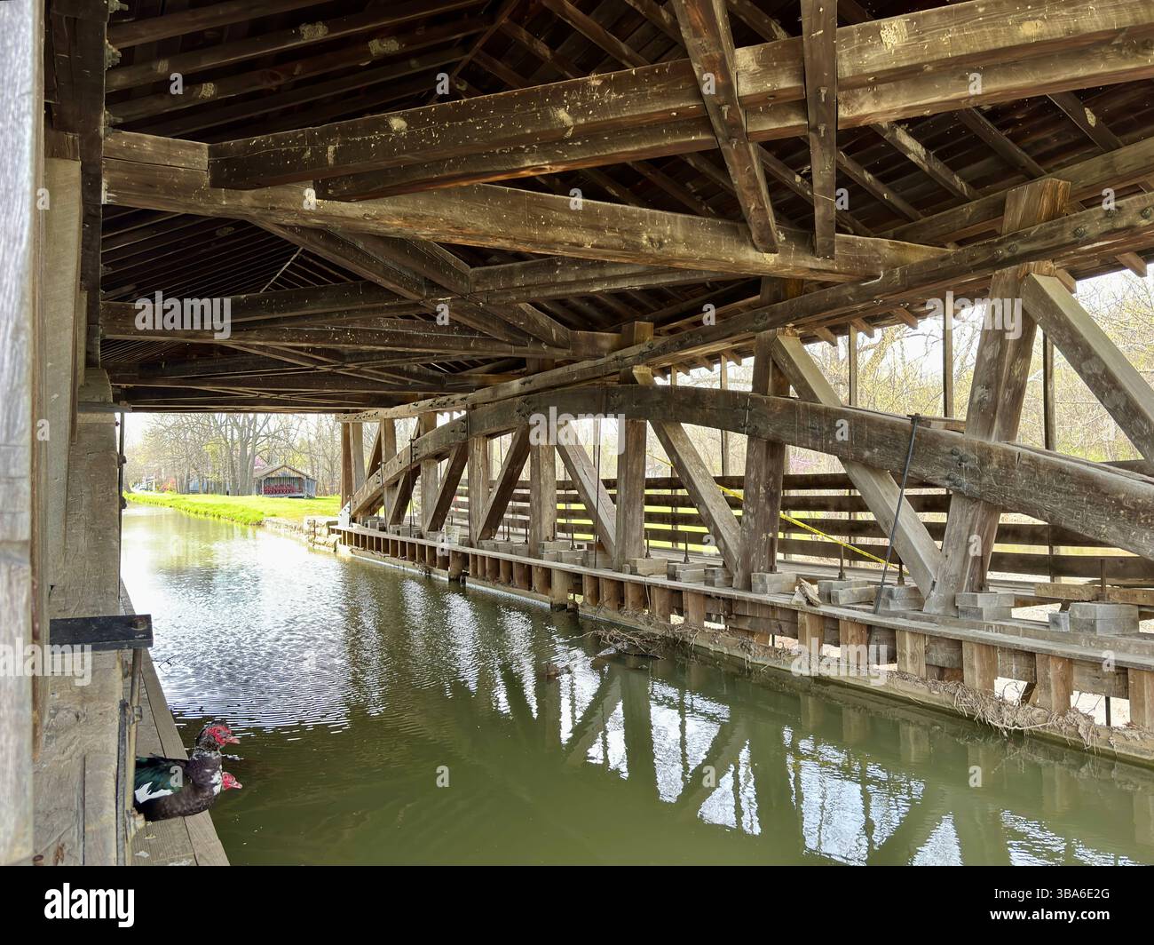 Rustic interior of historic wooden bridge hi-res stock photography and ...