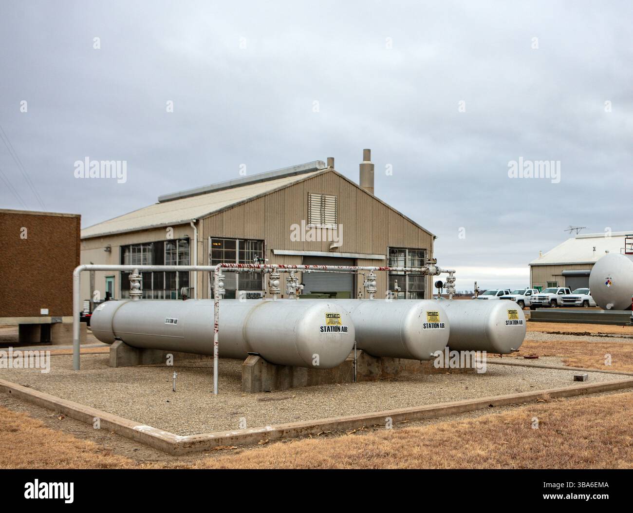 Compressor station working in Kansas Stock Photo - Alamy