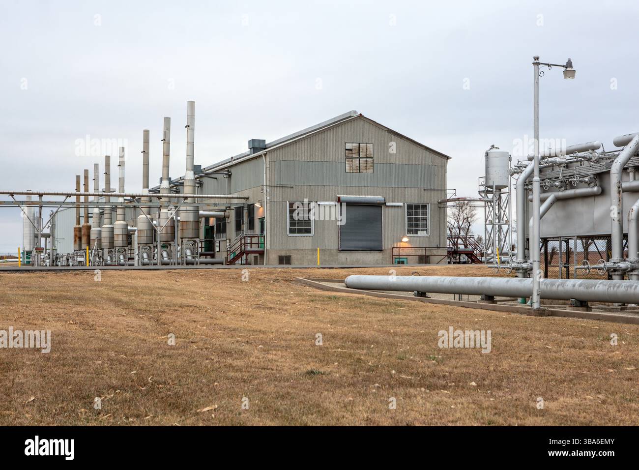 Compressor station working in Kansas Stock Photo - Alamy