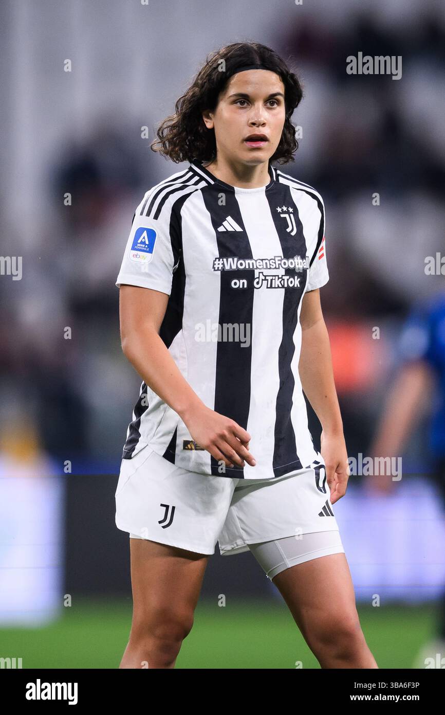Turin, Italia. 10th May, 2025. Juventus' Eva Schatzer during the Serie ...