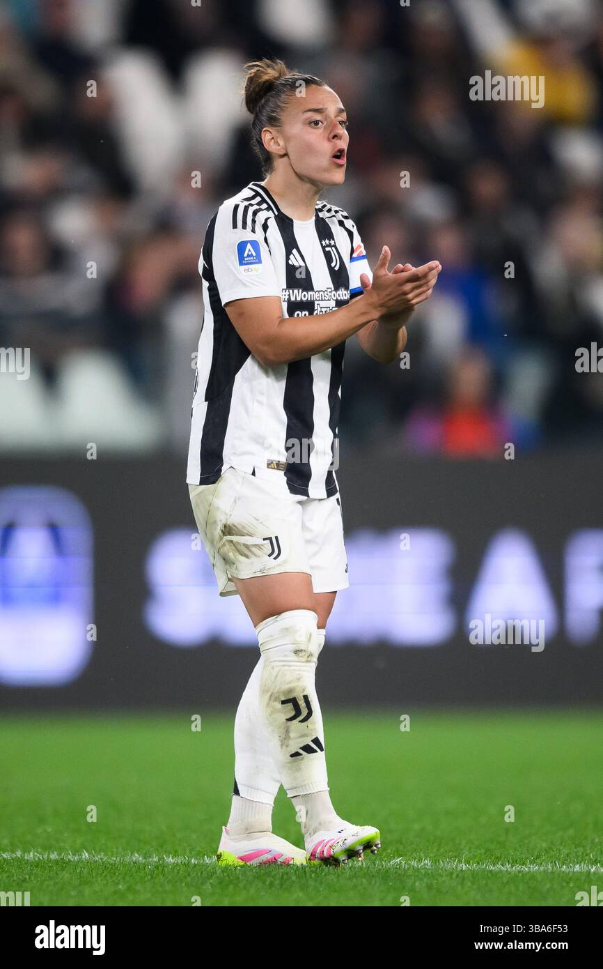 Juventus' Lisa Boattin during the Serie A women soccer match between ...