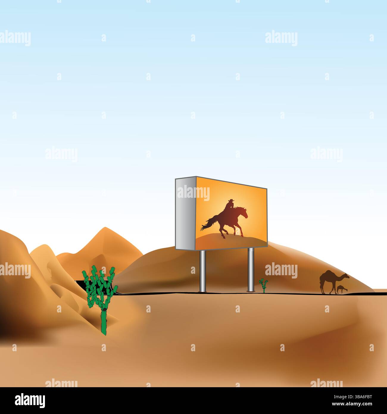 Road under rock Stock Vector Images - Alamy