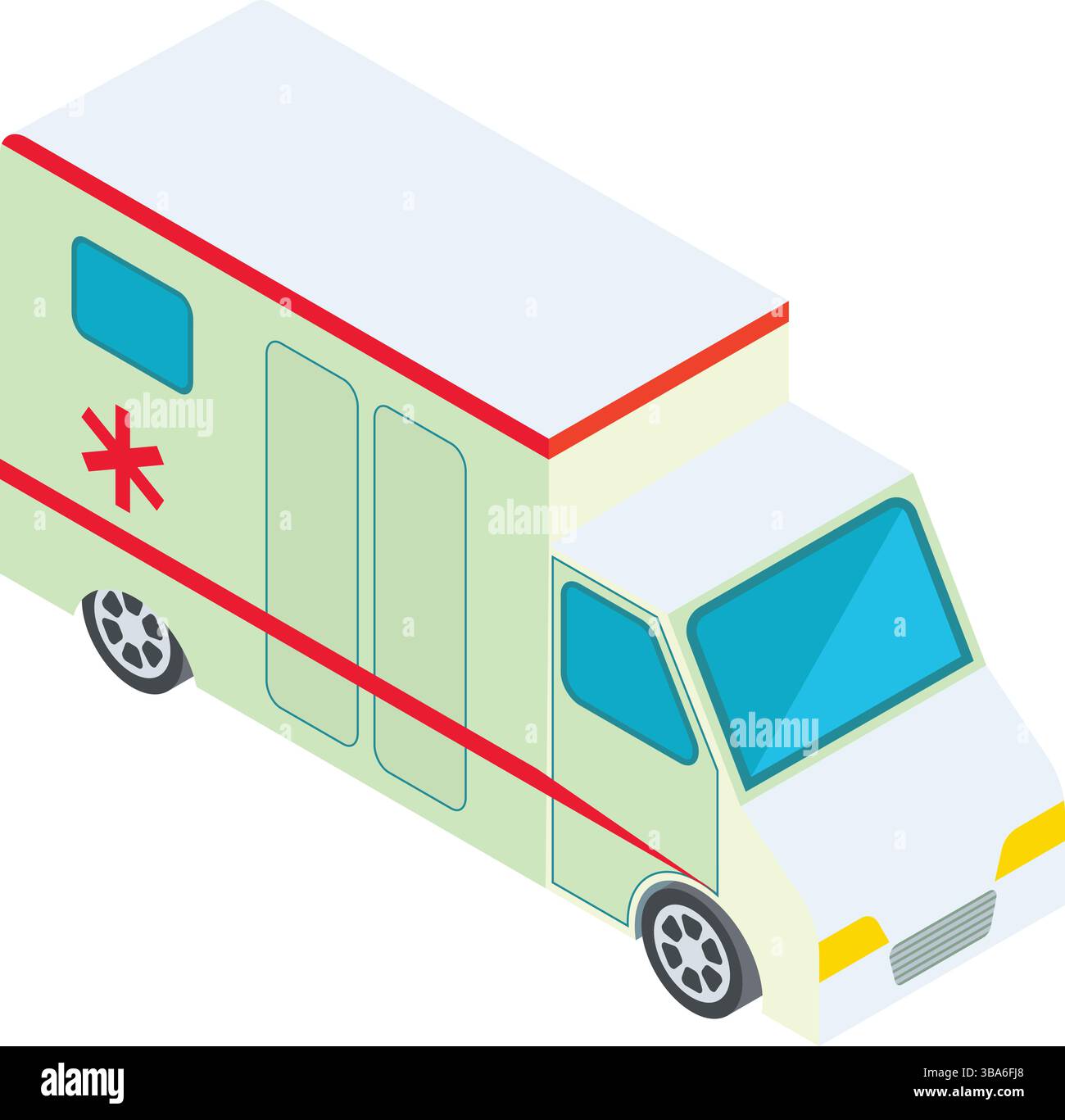 Ambulance car vector emergency van truck vehicle Stock Vector Image ...