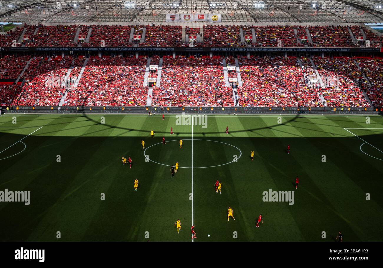 Leverkusen, Bayarena, 11.05.2025: Lovely light during the 1.Bundesliga ...