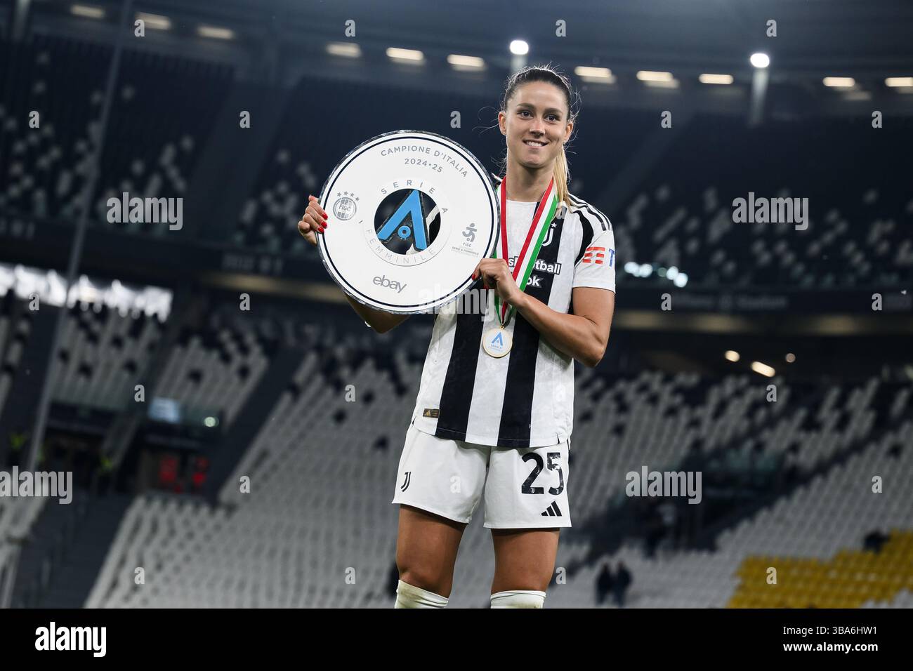 Turin, Italia. 10th May, 2025. Juventus' Viola Monica Calligaris poses ...