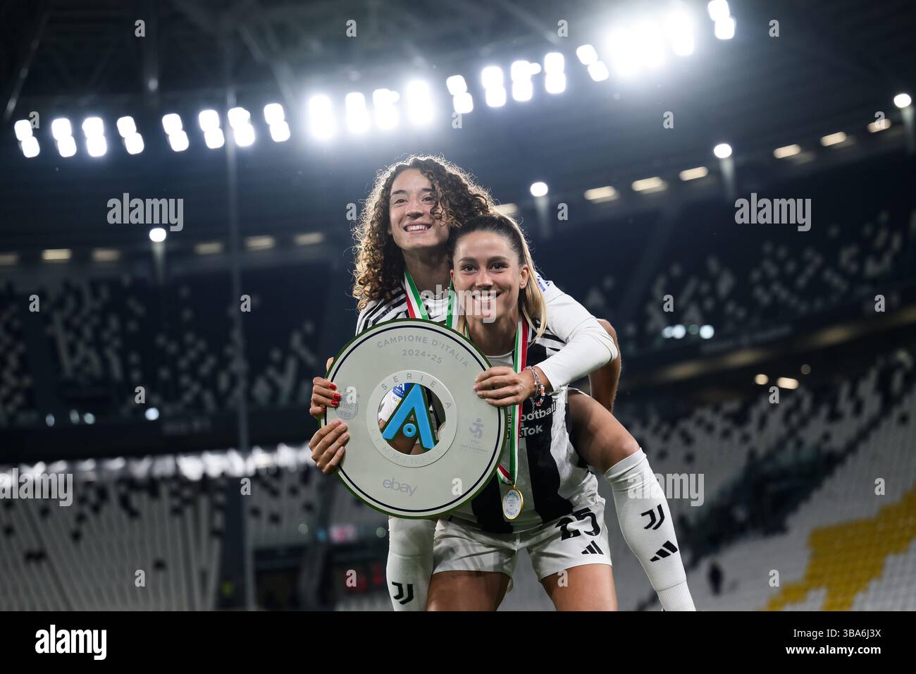 Turin, Italia. 10th May, 2025. Juventus' Viola Monica Calligaris and ...