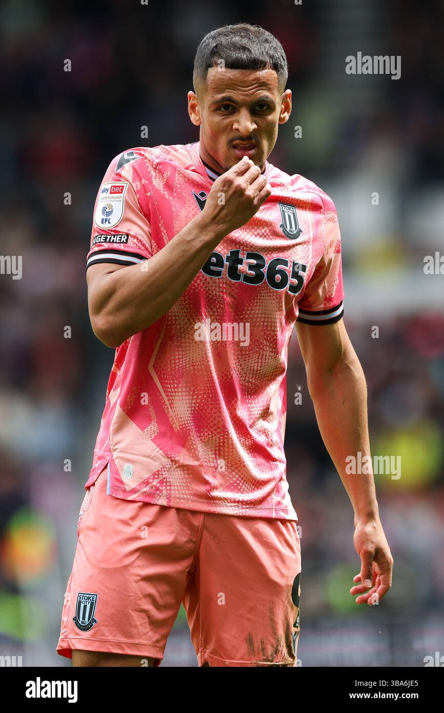 Stoke City's Ali Al-Hamadi during the Sky Bet Championship match at ...