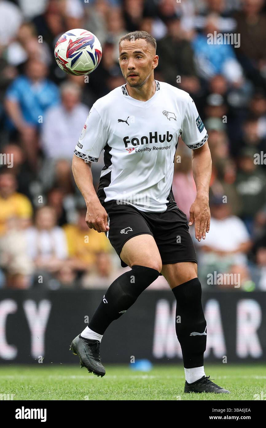 Derby County's Kane Wilson during the Sky Bet Championship match at ...