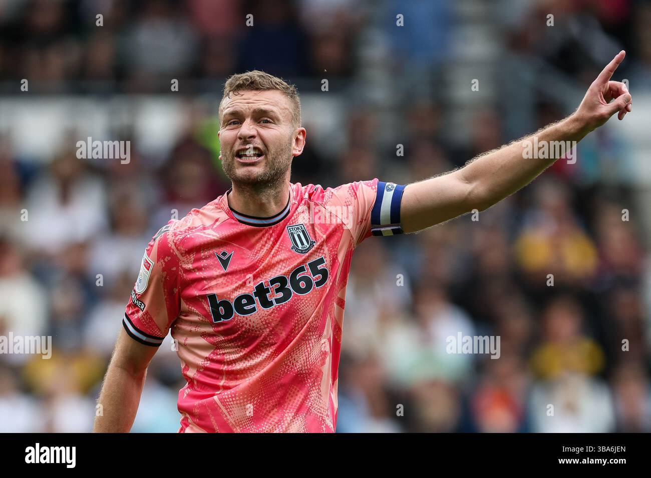 Stoke City's Ben Gibson during the Sky Bet Championship match at Pride ...