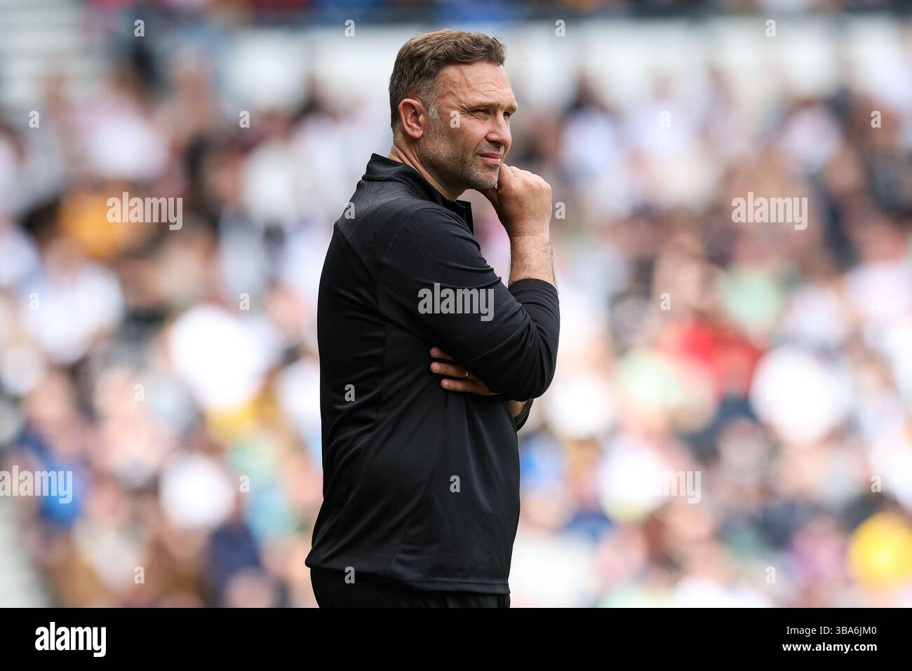 Derby County manager John Eustace during the Sky Bet Championship match ...