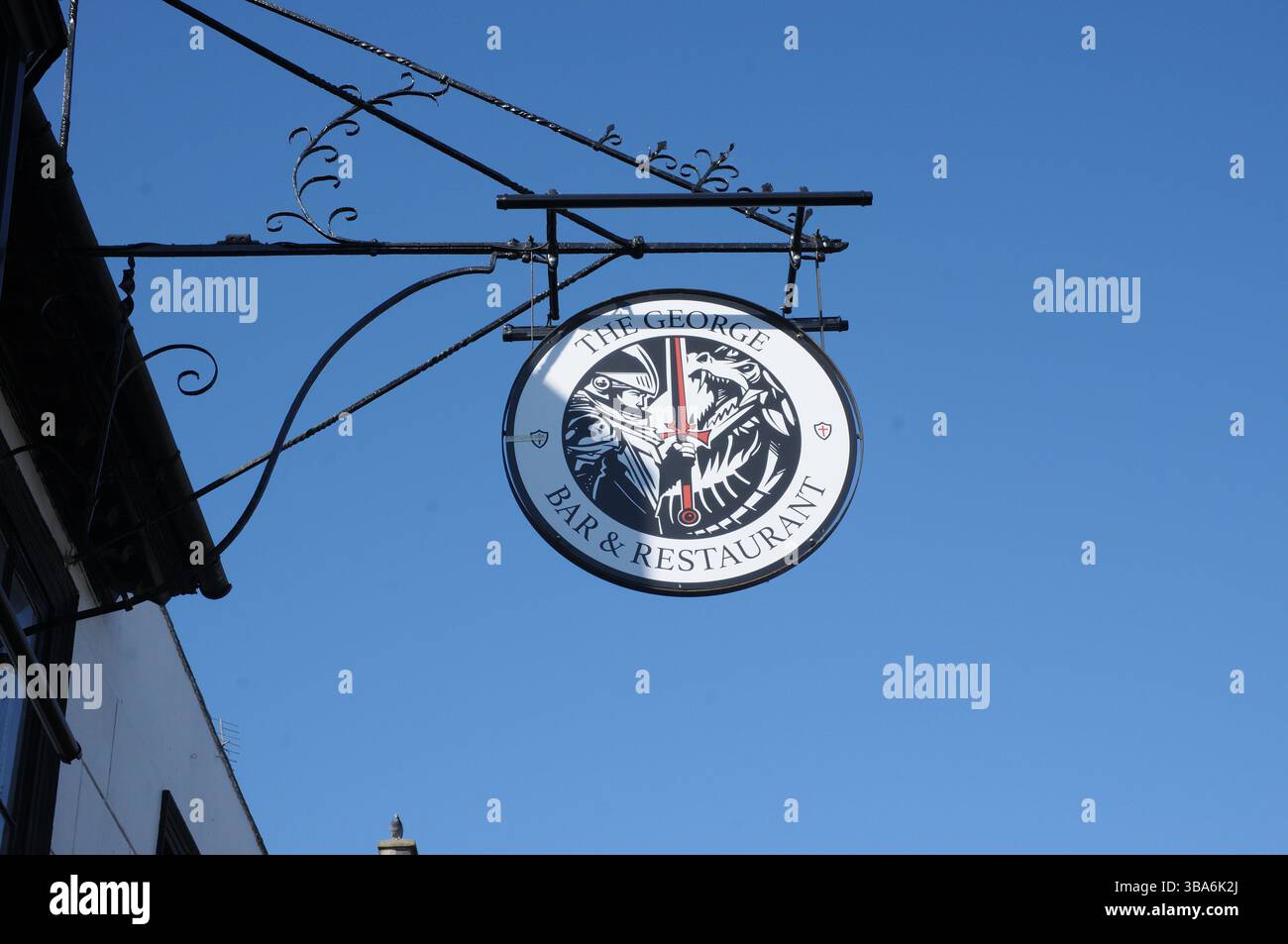The George sign, High Street, Ramsey, Cambridgeshire Stock Photo - Alamy