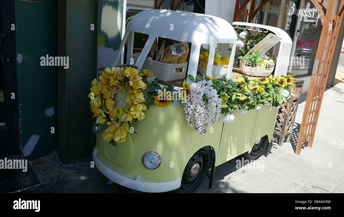 Los Angeles, California, USA 11th May 2025 Volkswagen bus Table at ...