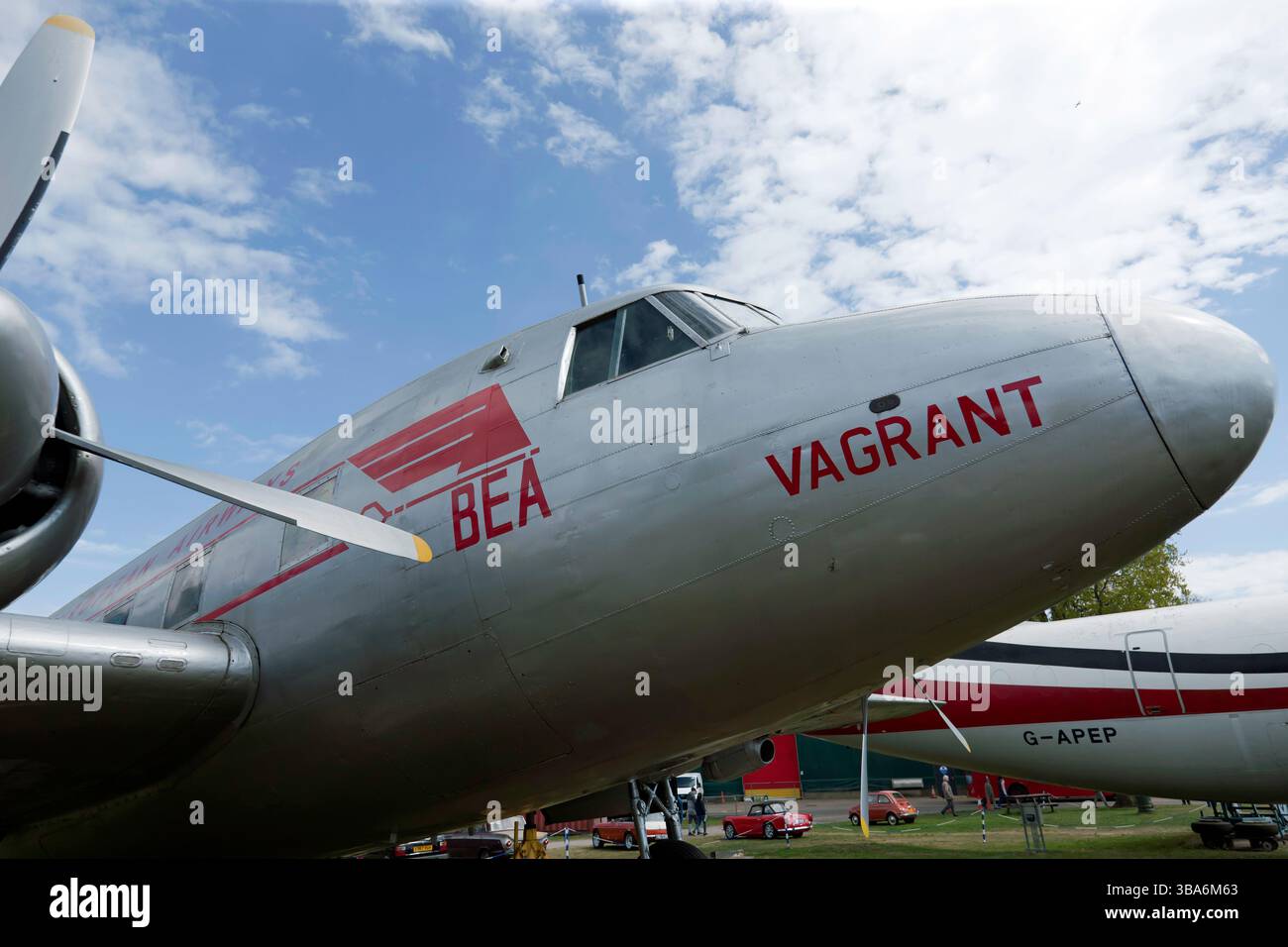Close-up view of the 1946, Vickers 498 Viking 1A G-AGRU, named Vagrant ...