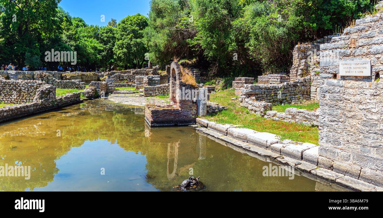 The ruins of the Ancient Greek and later Roman City of Butrint Stock ...
