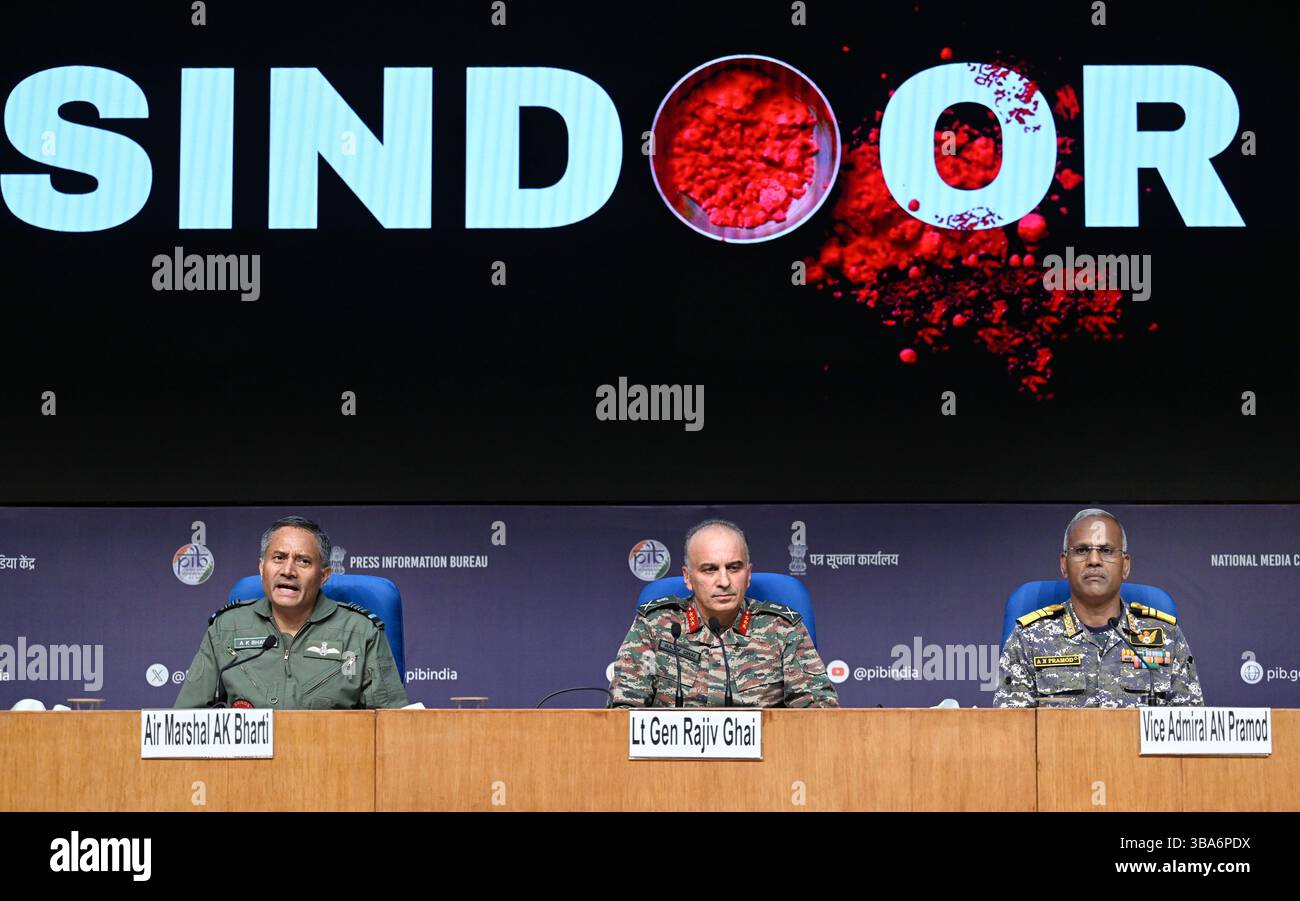 NEW DELHI, INDIA - MAY 11: Director General of Military Operations (DGMO) Lt General Rajiv Ghai ...