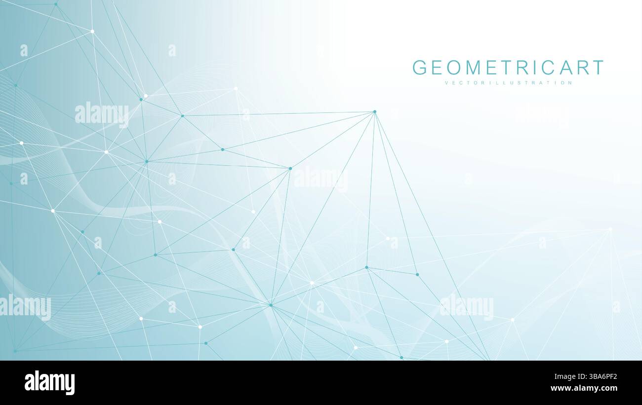 Global network connection website header or banner design. Abstract ...