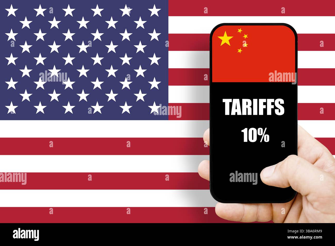 US and China trade, duty, customs and tariffs war Stock Photo - Alamy