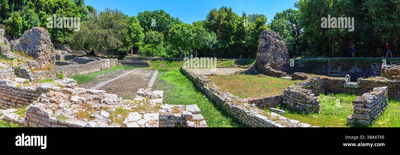 The ruins of the Ancient Greek and later Roman City of Butrint Stock ...