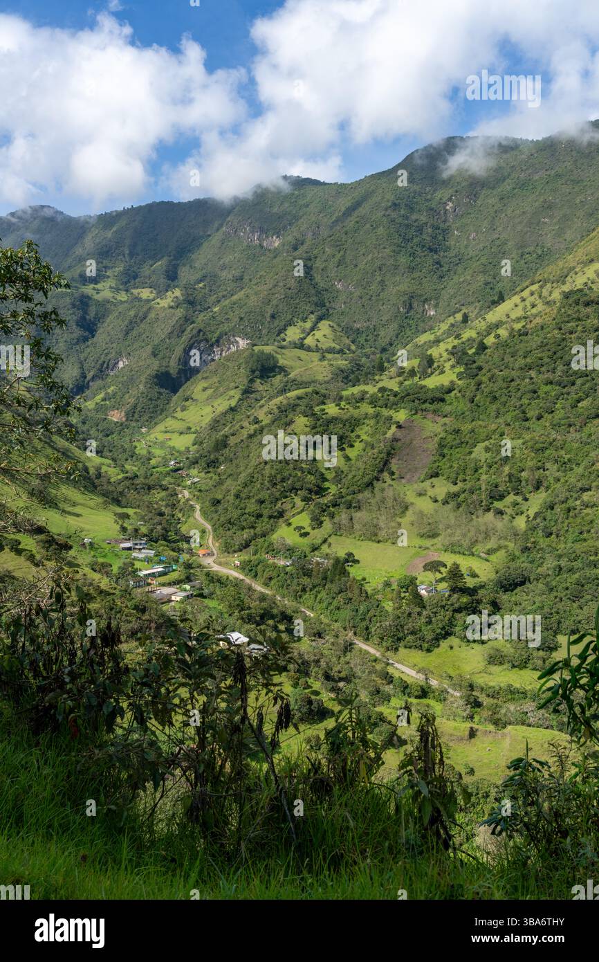 Scenery along the Nono-Mindo Road through the Western Cordillera of the ...