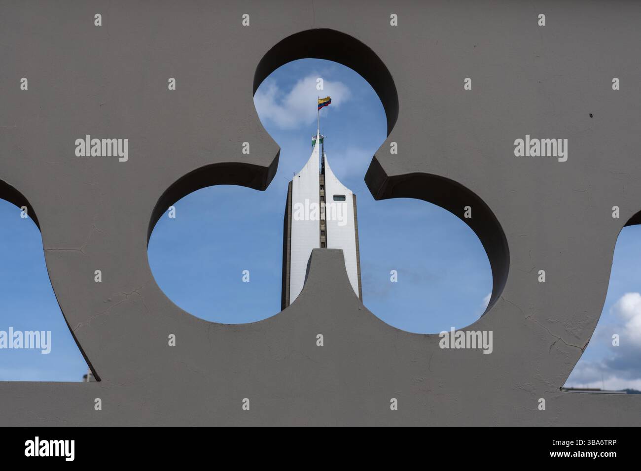 The Coltejer Building, the tallest building in Medellin, Colombia ...