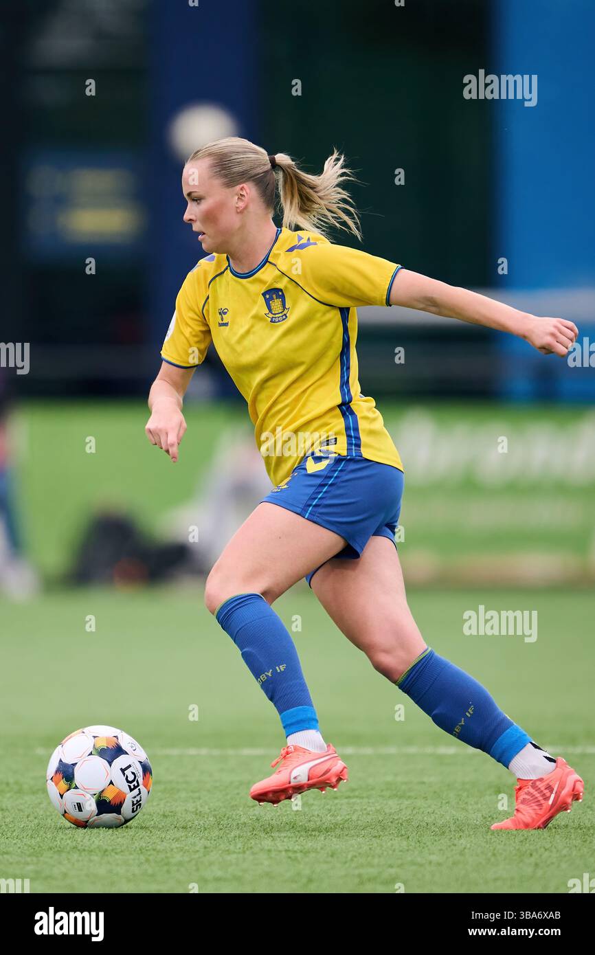 Broendby, Denmark. 10th, May 2025. Hafruin Halldorsdottir (14) of ...